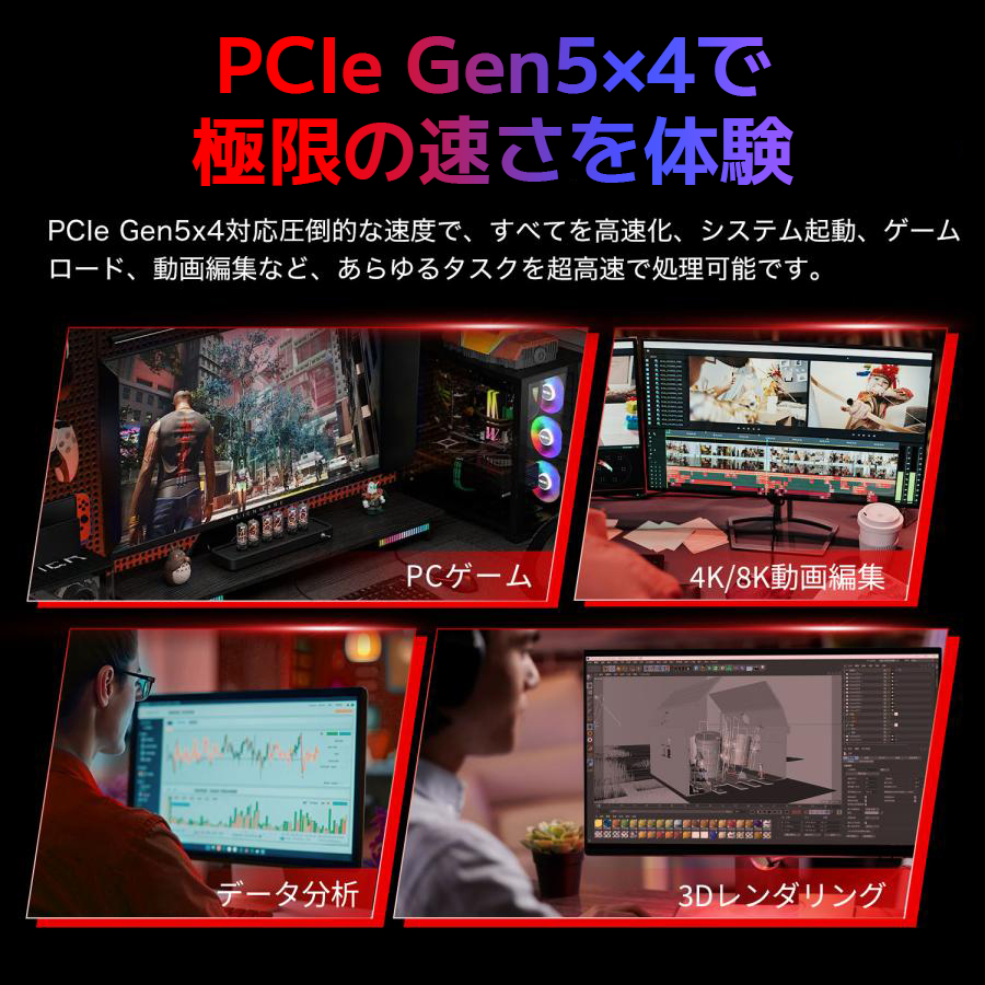 JNH | 嘉年華株式会社 | Hanye E500P PCIe Gen5 SSD